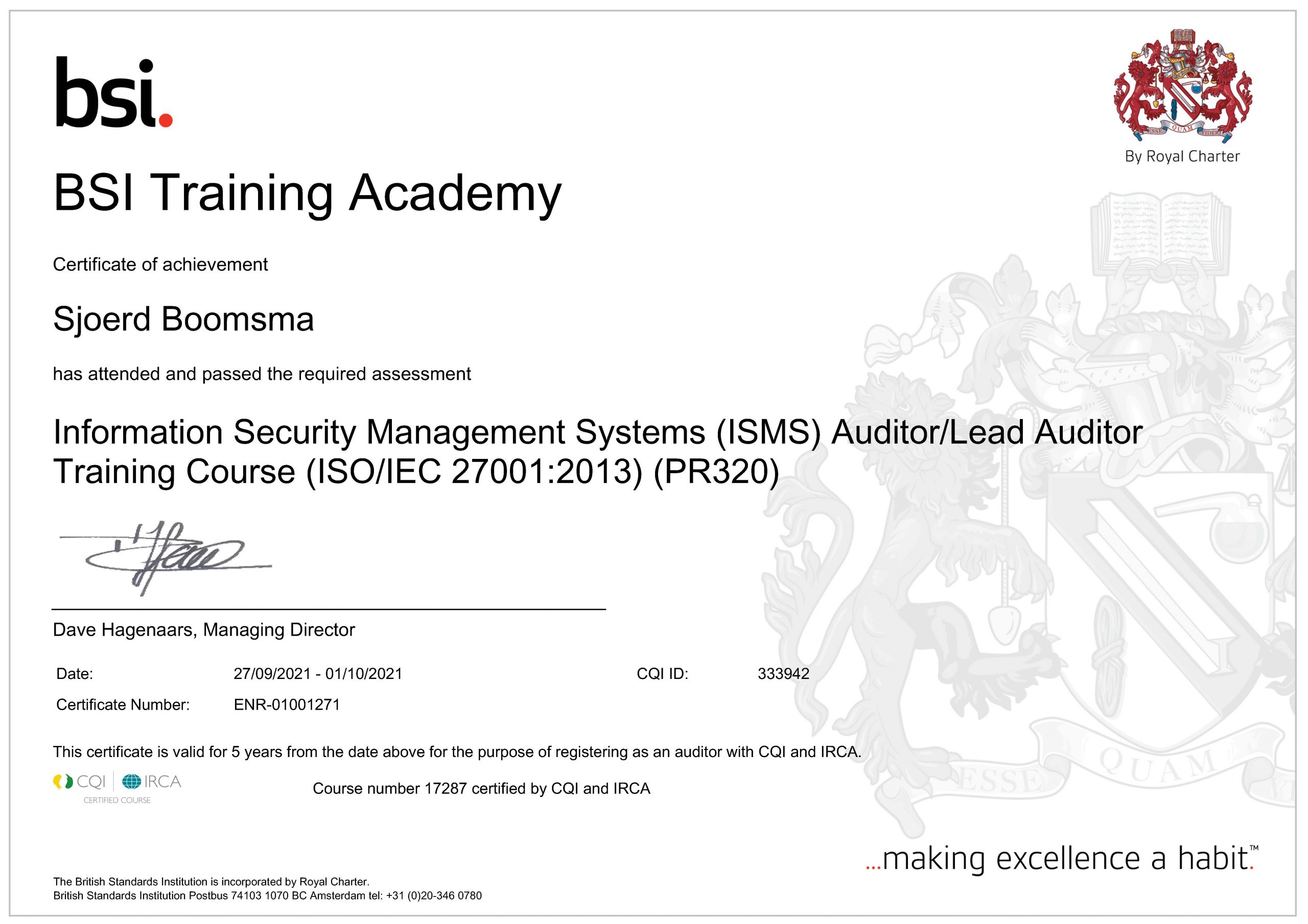 Gecertificeerd Lead Auditor ISO 27001 Bring Out The Best